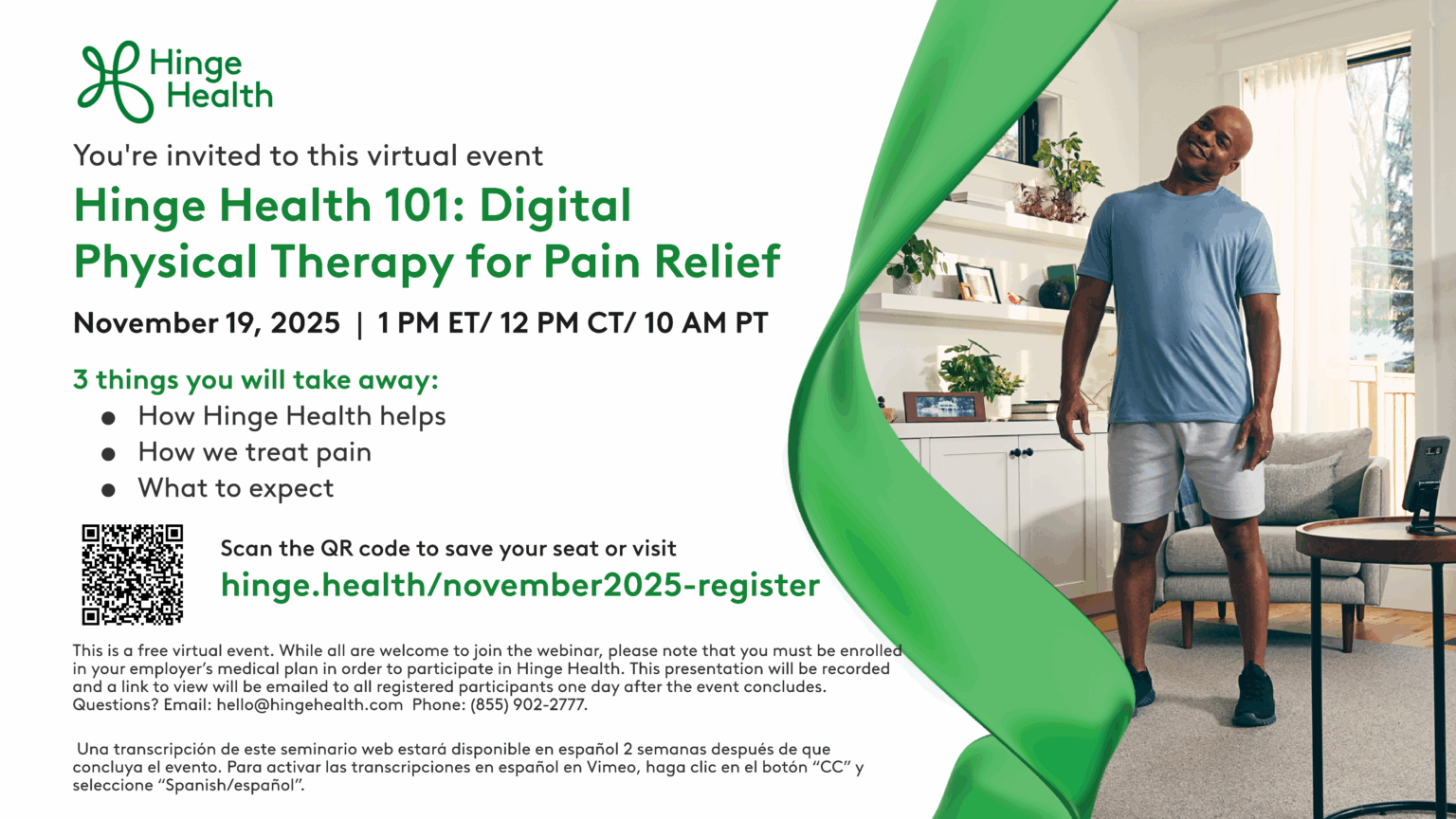 Smiths Group | Hinge Health Webinars - Smiths Group